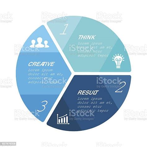 벡터 서클 화살표 인포그래픽 사이클 다이어그램 기하학적 그래프 프레젠테이션 차트 3 명에 대한 스톡 벡터 아트 및 기타 이미지