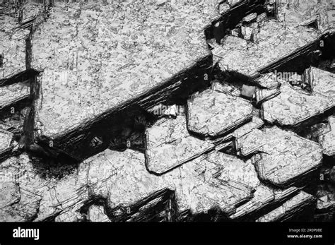 Magnetite Formation Macro Detail Texture Background Close Up Raw Rough Unpolished Semi