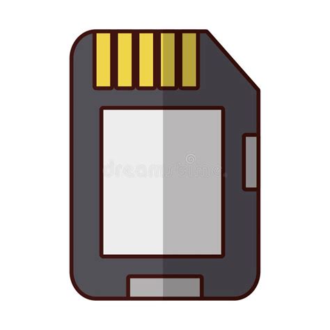 Microsd Flash Memory Stock Vector Illustration Of Computer 81141264
