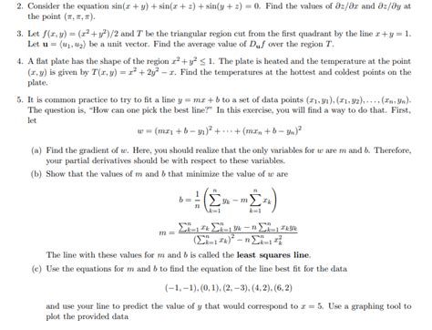Solved Consider The Equation Chegg