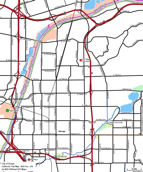Santa Ana River Trail California Trail Map