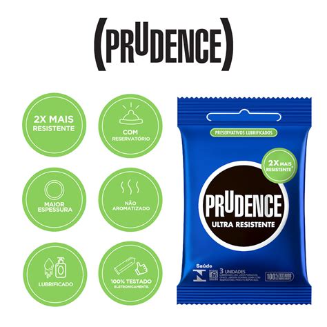 Preservativo Prudence Ultra Resistente Com 3 Unidades Dkt Brasil