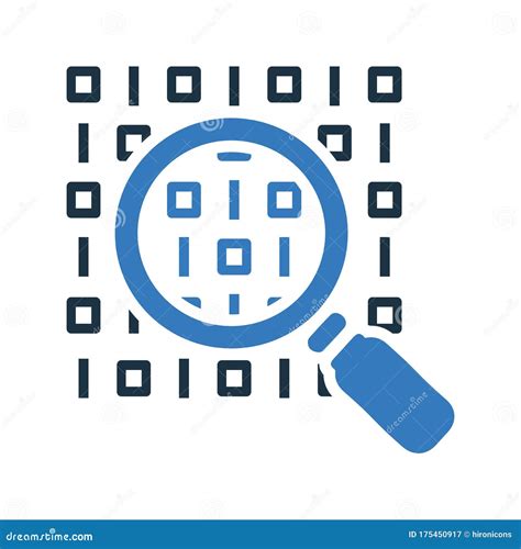 Search Code Icon Find Data Searching Stock Illustration