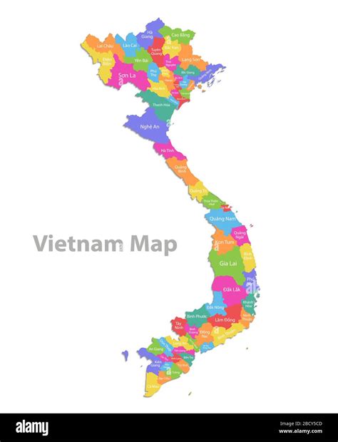 With State Labeled Maps Of Vietnam Vietnam Map Vietnam