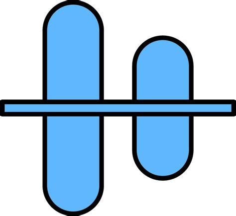 vertical align centre line filled icon 36720299 vector art at vecteezy