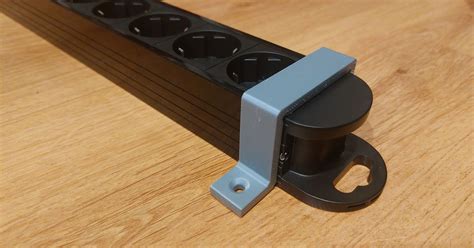 Bracket For 8x Power Strip From Silvercrest Lidl By Gramophone Download Free Stl Model