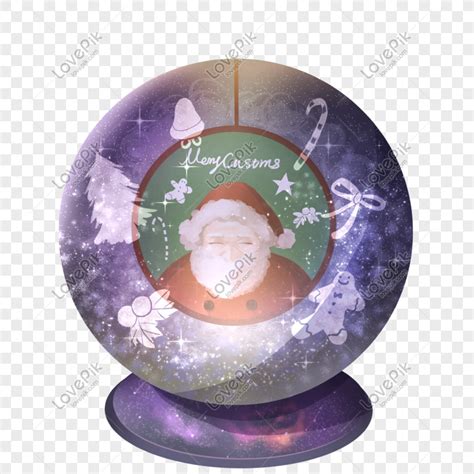 크리스마스 크리스탈 공 손으로 그린 만화 캐릭터 Png 소재 Png 일러스트 무료 다운로드 Lovepik