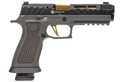 Sig Sauer P320 Spectre Comp 9mm Pistol With Gold Barrel And Trigger