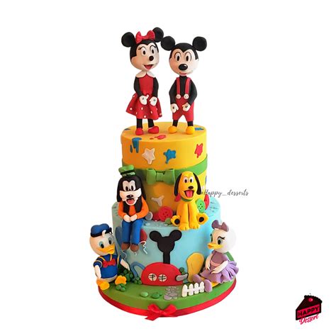 Pastel Mickey Mouse Happy Dessert