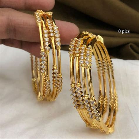 مدل النگو طلا نازک شیک و محکم النگو باریک جدید 18 عیار