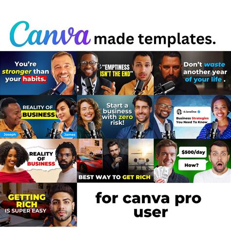 Youtube Thumbnail Canva Made Templates Etsy