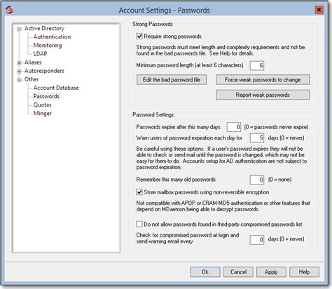 How Do I Store Mailbox Passwords Using Non Reversible Encryption