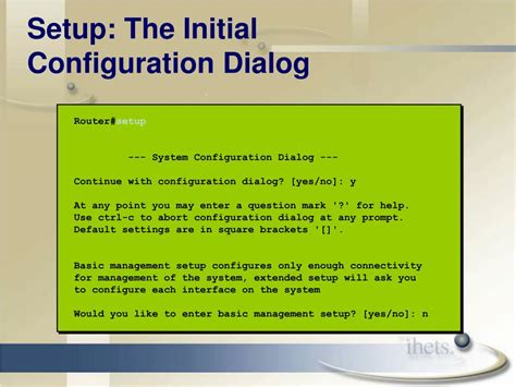 Ppt Initial Start Up Of The Cisco Router Powerpoint Presentation