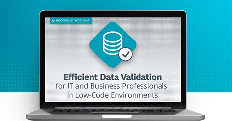 Efficient Data Validation For It And Business Professionals In Low Code Environments