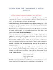 Lab Report Marking Guide Tips For Successful Lab Report Course Hero