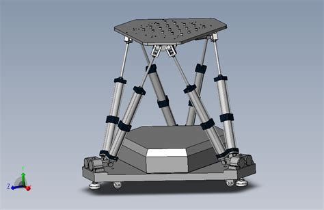 六自由度平台 Solidworks 2016 模型图纸下载 懒石网
