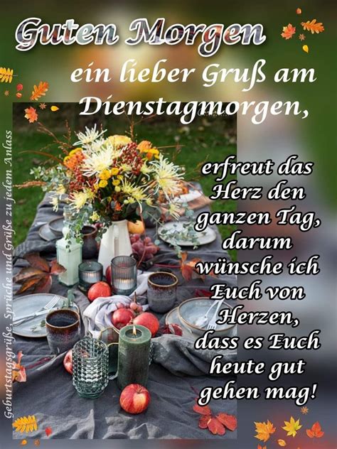 Pin von Gaby Spieltundbastelthier auf Dienstag | Guten morgen dienstag ...