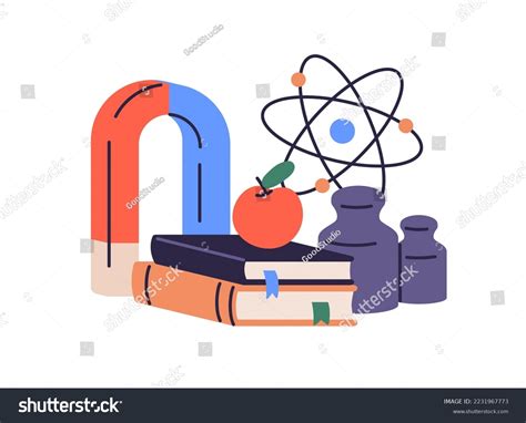 Physics Science School Subject Lesson Concept Stock Vector Royalty