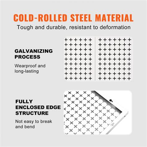 Vevor Vevor Pegboard Wall Organizer 32 X 32 330lbs Loading Garage