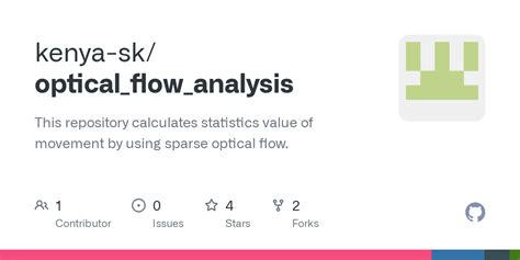 Github Kenya Sk Optical Flow Analysis This Repository Calculates Statistics Value Of Movement