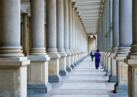 Wall Mural Columns People And Clock Pixers Us