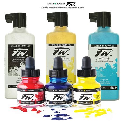Fw Acrylic Inks And Sets By Daler Rowney Jerrys Artarama
