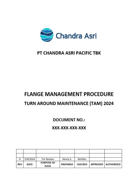 Flange Management Procedure Document 1 Pdf Screw Nut Hardware