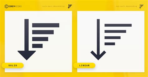 Sort Descending Icon Linear Coreui Icons Svg Javascript