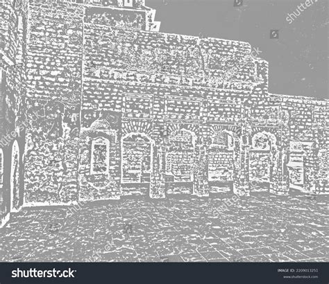 Old Heritage Building Drawing Sketch Illustration Stock Illustration Shutterstock