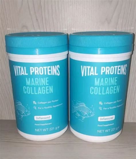 X2 Vital Proteins Marine Collagen Peptides Powder Supplement 221g £88