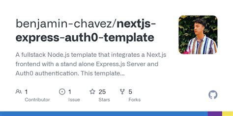 Github Benjamin Chaveznextjs Express Auth0 Template A Fullstack