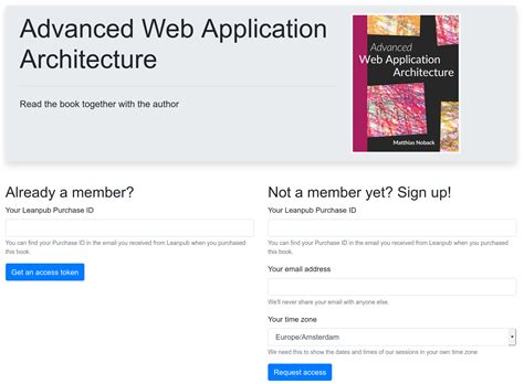Release Of The Advanced Web Application Architecture Book — Matthias