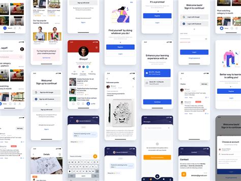 Online Classes Mobile App Sketch Freebie Download Free Resource For