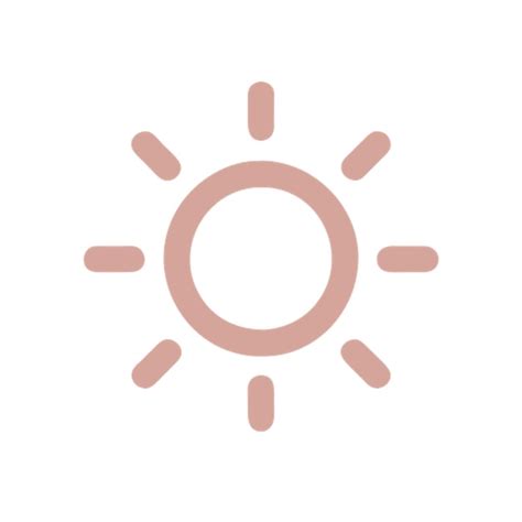 태양 기본 실루에타 픽토그램 프리미엄 벡터