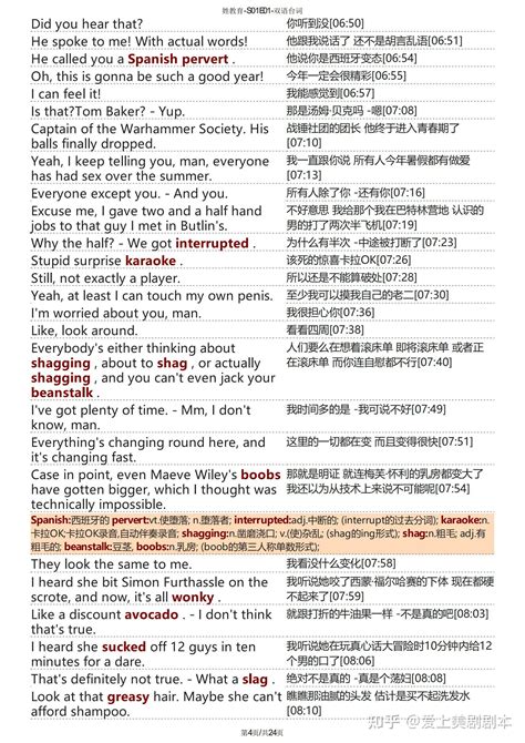 英剧性爱自修室台词剧本PDF精排版1 3季 MP3音频英剧性爱自修室台词本美剧性教育剧本 性爱自修室双语剧本台词本 知乎