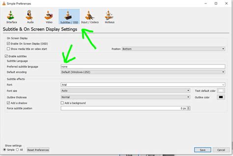 How To Disable Subtitle Default In Vlc Media Player Universal