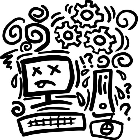 Download Computer Computer Crash Overwork Royalty Free Vector Graphic Pixabay