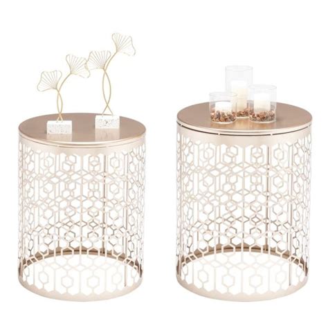 Sleeky Golden Finish Multi Purpose Coffee Table Online Furniture