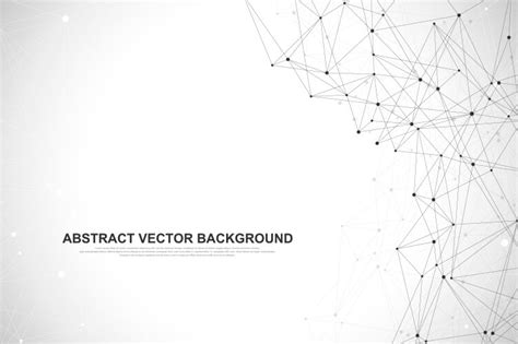 Abstract Geometric Overlapping Lines Background Vector Image