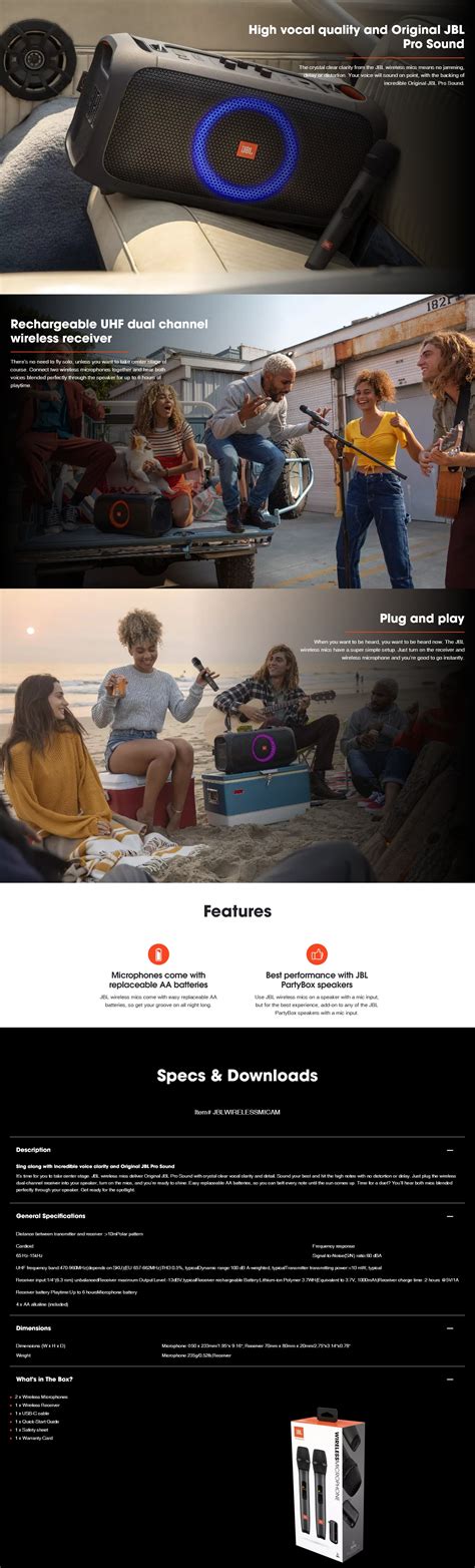 Jbl Wireless Two Microphone System With Dual Channel Receiver Black Sky It Ltd