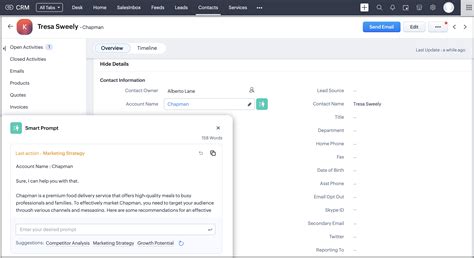 Introducing Zias Integration With Openai For Zoho Crm