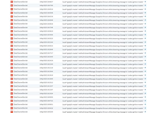 Exception Thrown While Streaming Message Ignition Inductive