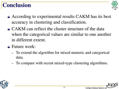 PPT Categorical K Means Clustering Algorithm PowerPoint Presentation ID