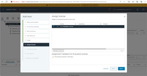 Adding And Configuring A New Esxi Host In Vsphere Vcenter Server
