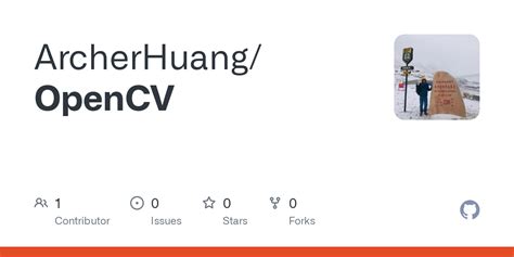 GitHub ArcherHuang OpenCV