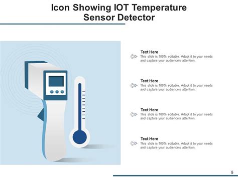Iot Sensors Temperature Detectors Device Container Humanoid Presentation Graphics