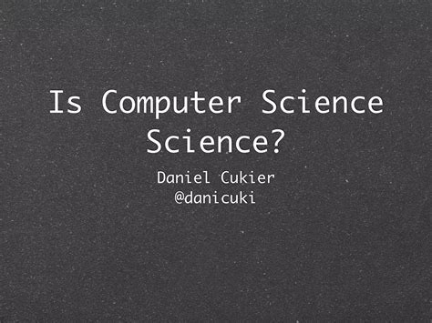 Is Computer Science Science Pdf Computing Technology And Computing