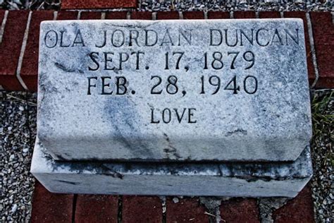 Sarah Ola Jordan Duncan 1879 1940 Memorial Find A Grave