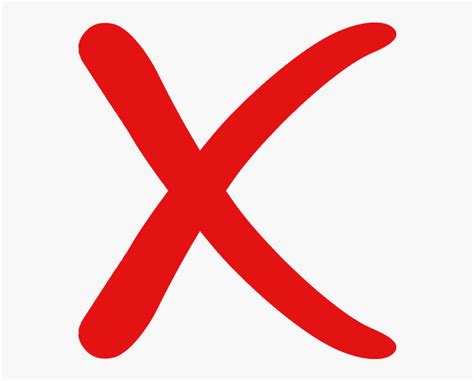 Red X Illustration X Mark Check Mark Wrong Sign Angle OFF