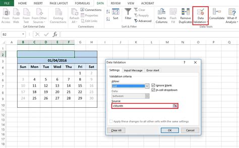How To Create A Calendar Drop Down In Excel Preschool Calendar Printable